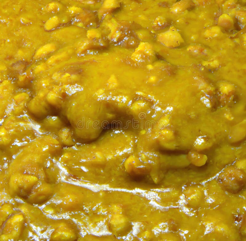 Close Up of Yellow Mustard Created Using Generative Ai Technology Stock ...