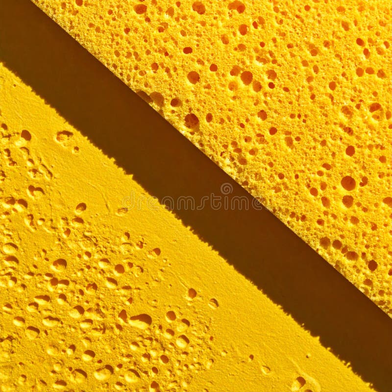 Close-Up of Yellow Porous Sponge Texture Stock Illustration ...