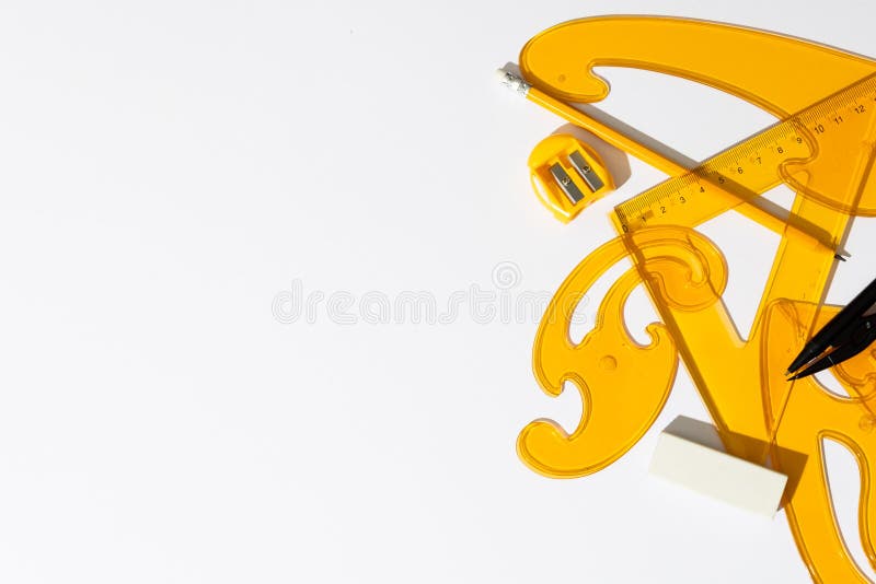 Close Up of Rulers from Metric and Imperial System on Plywood Room for ...