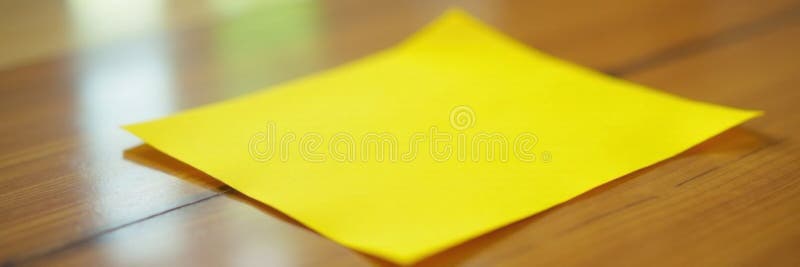 Close-up of Yellow Sticky Note with Reflection, Reflection, Adhesive ...