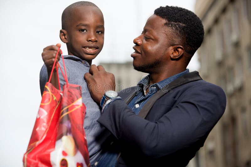 Close Up of Young Man and His Child Stock Image - Image of high, male ...
