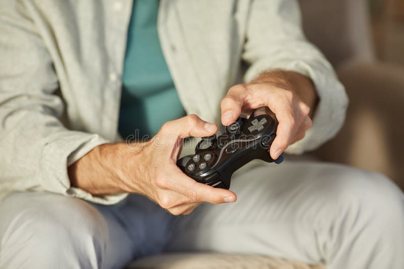 Man playing games stock photo. Image of gaming, button - 196487812