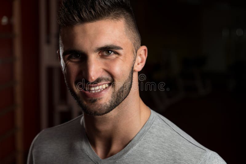 Close-Up of a Young Man Smiling Stock Photo - Image of cool, people ...