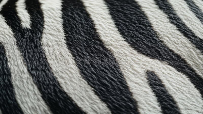 Close-up of Zebra Fur Pattern with Black and White Stripes Stock ...