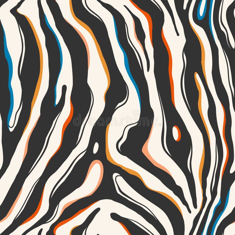 Close Up of a Zebra Print Wallpaper Design, Featuring Seamless Vector ...