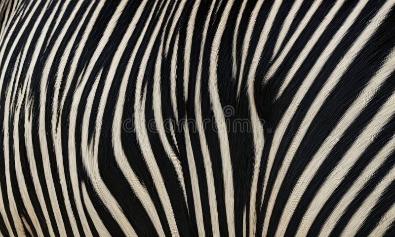 A Close Up of a Zebra S Stripes. Stock Illustration - Illustration of ...