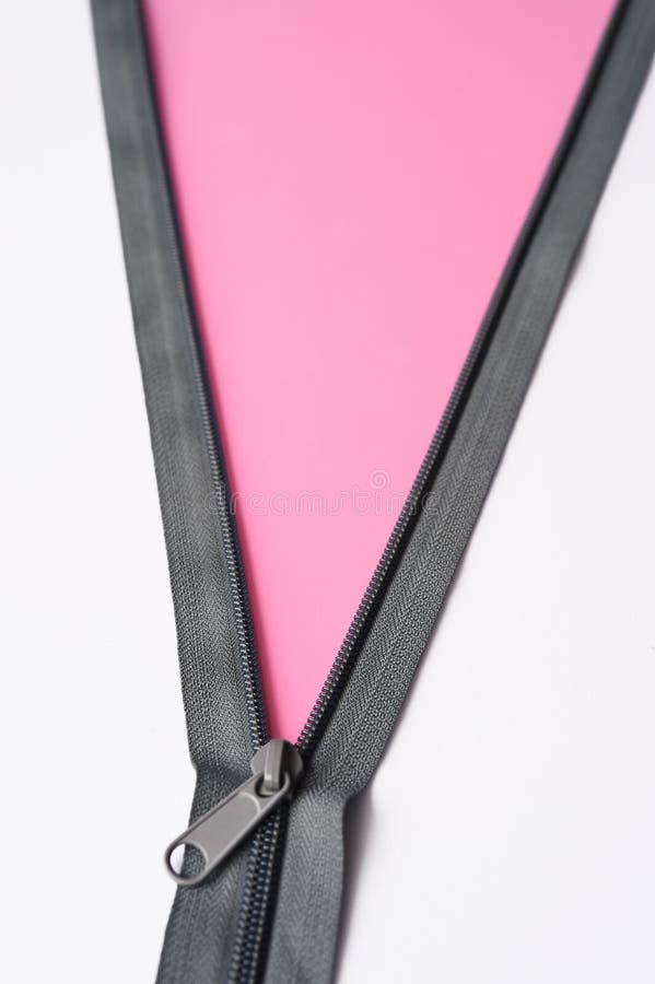 Close Up of Zipper for Material Design Stock Image - Image of style ...