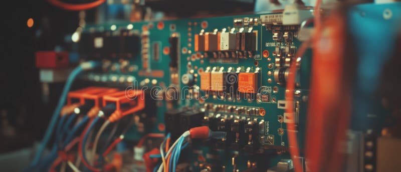 Close-ups of Intricate Electrical Components Showcasing Advanced ...