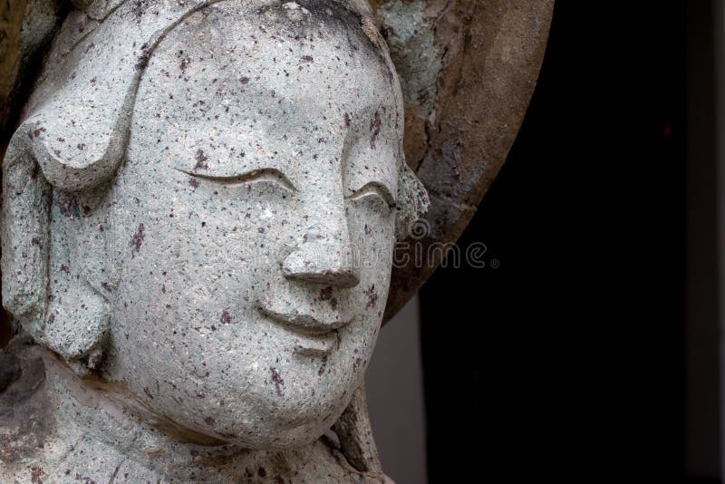 Close-ups Statue the Face Chinese Ship Ballast. Stock Photo - Image of ...