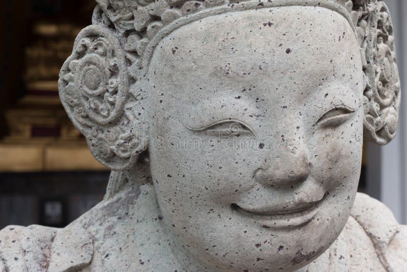 Close-ups Statue the Face Chinese Ship Ballast. Stock Photo - Image of ...