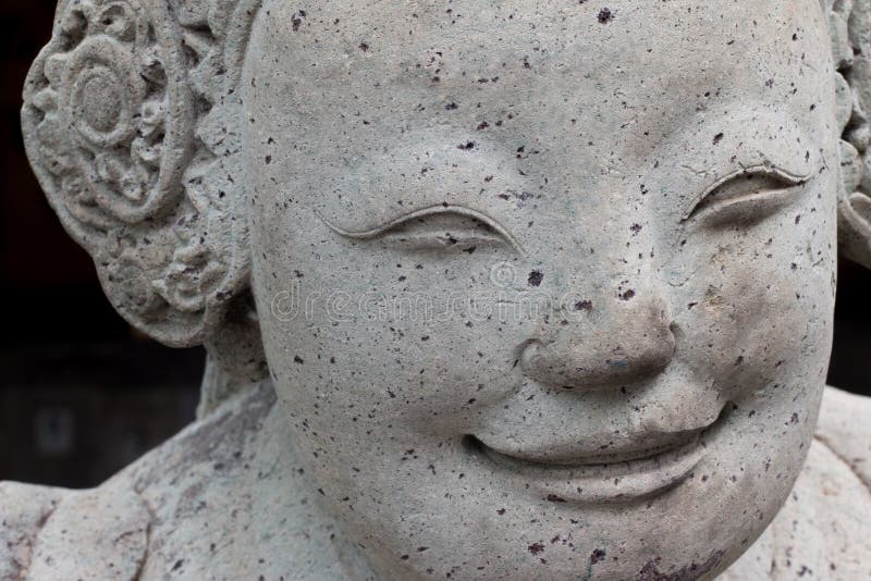 Close-ups Statue the Face Chinese Ship Ballast. Stock Image - Image of ...