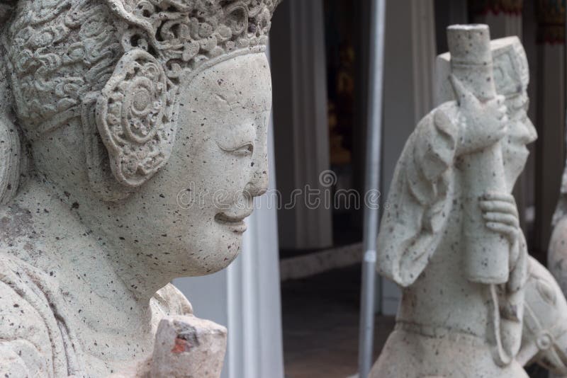 Close-ups Statue the Face Chinese Ship Ballast. Stock Photo - Image of ...