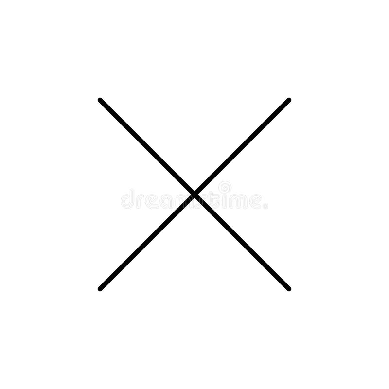 Close Vector Icon. Delete Icon . Cross Sign Stock Vector - Illustration ...