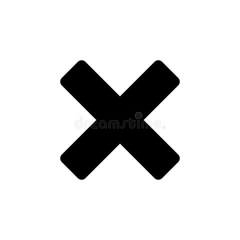 Close Icon. Delete Icon Vector. Cross Sign Stock Illustration ...