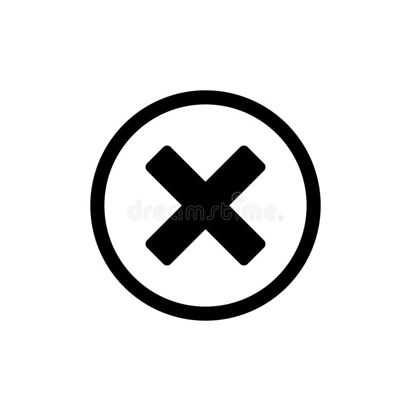 Close Icon. Delete Icon Vector. Cross Sign Stock Vector - Illustration ...