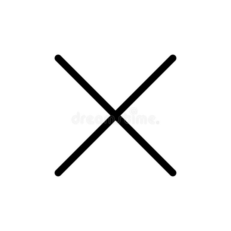 Close Vector . Delete Icon. Remove, Cancel, Exit Symbol Stock Vector ...