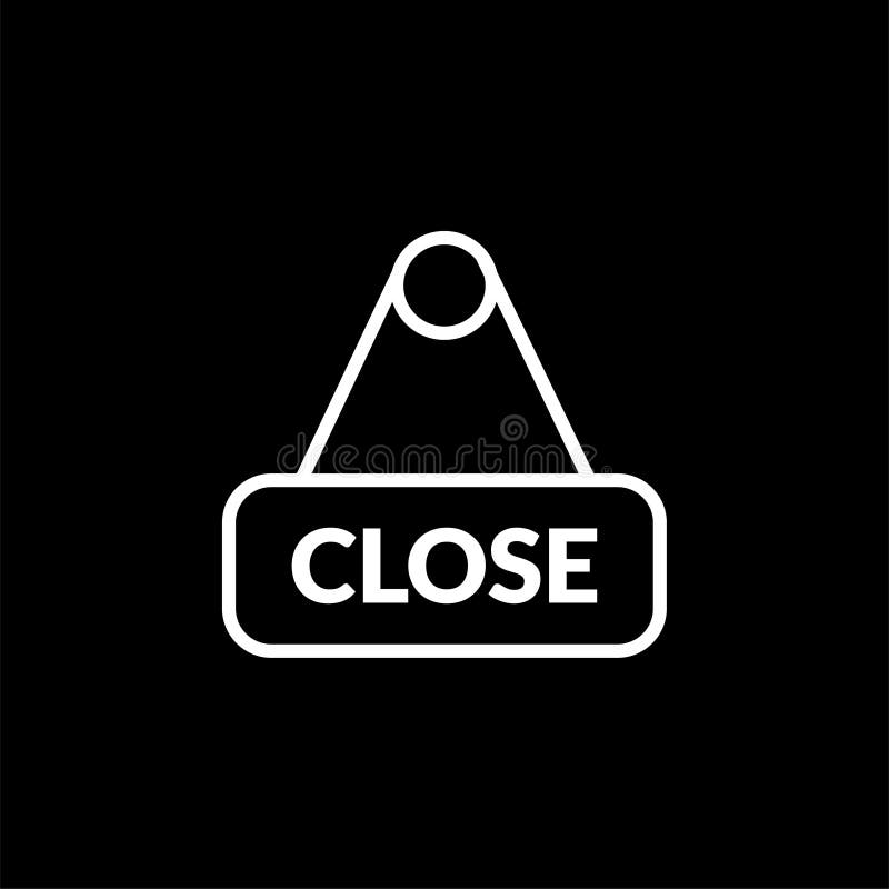 Close vector icon stock illustration. Illustration of label - 146653418