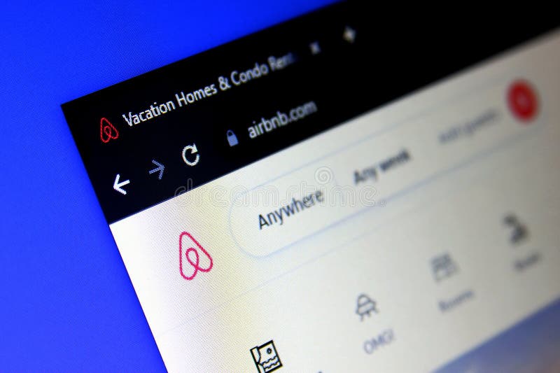 Airbnb logo editorial stock photo. Image of company - 299656603