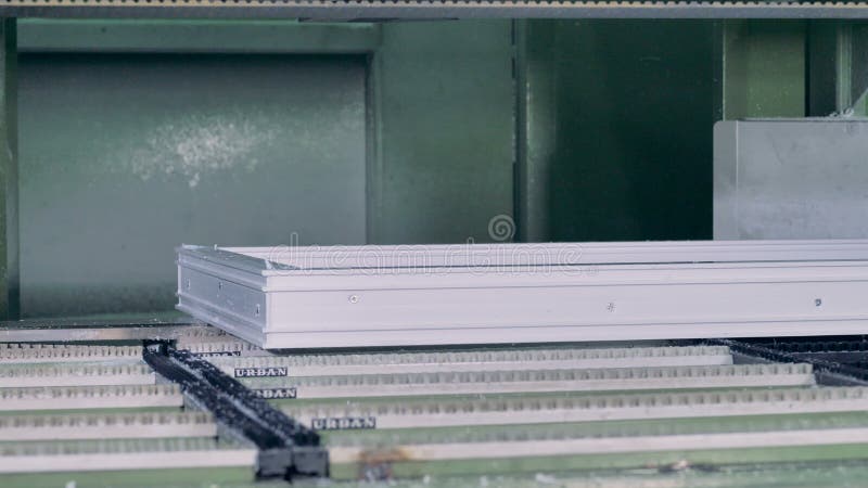 A Close View on an Automatic Window Frame Assembly Station. Stock Video ...