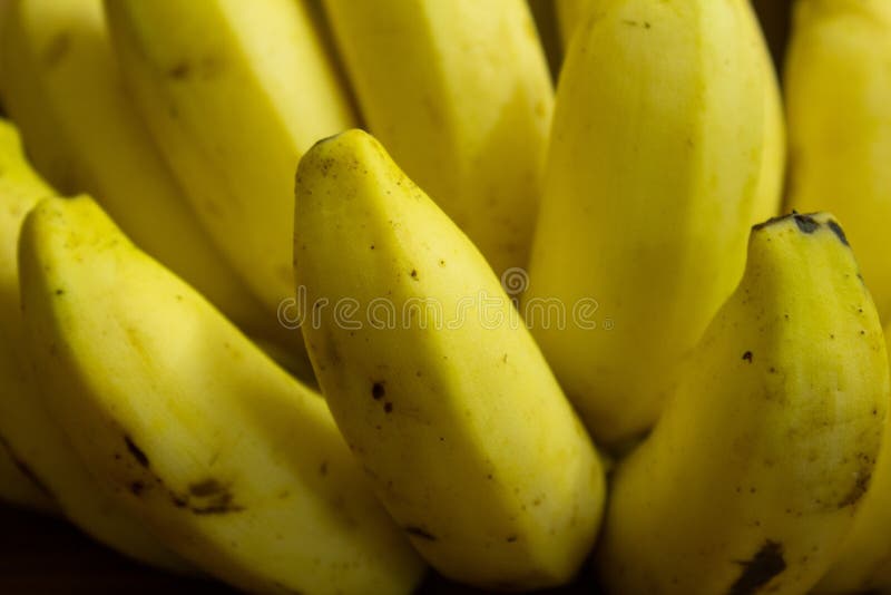 Close View of Bananas in a Bunch Stock Photo - Image of group, banana ...