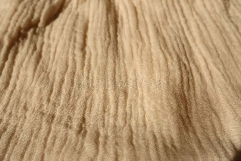 Close View of Beige Muslin Fabric Stock Photo - Image of lightweight ...