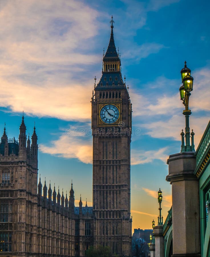 Close View of Big Ben Clock from the Thames River Editorial Stock Photo ...