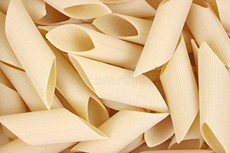 Close View of Bombardoni Rigati Pasta. Stock Photo - Image of variety ...