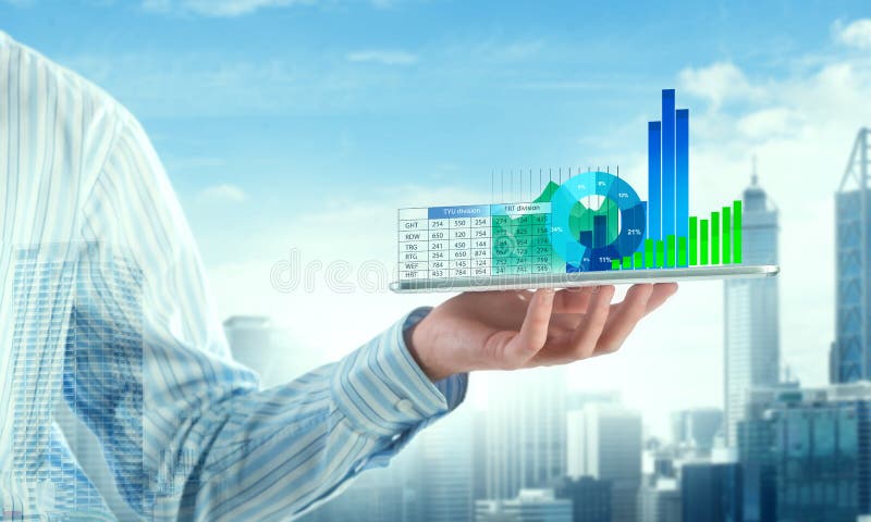 Presenting Average Sales Report Stock Image - Image of future, average ...