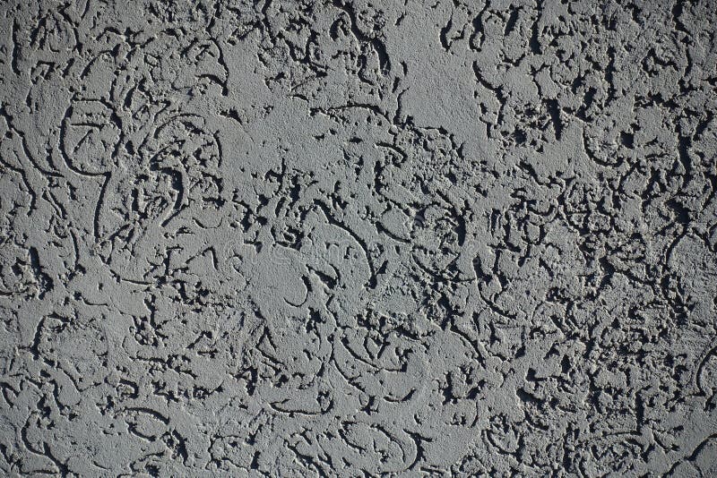 Close View of Gray Wall with Stucco Worm Finish Stock Photo - Image of ...