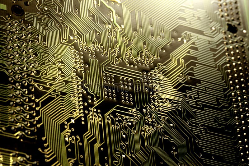Computer circuits stock image. Image of component, communication ...