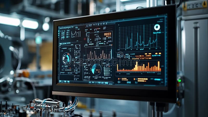 A Close View of a Digital Dashboard Displaying Data from Various ...