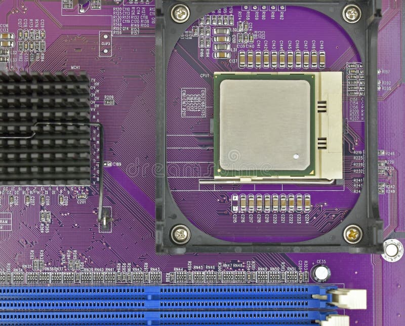 Close View at Empty Processor Socket Stock Image - Image of hardware, engineer: 114265433