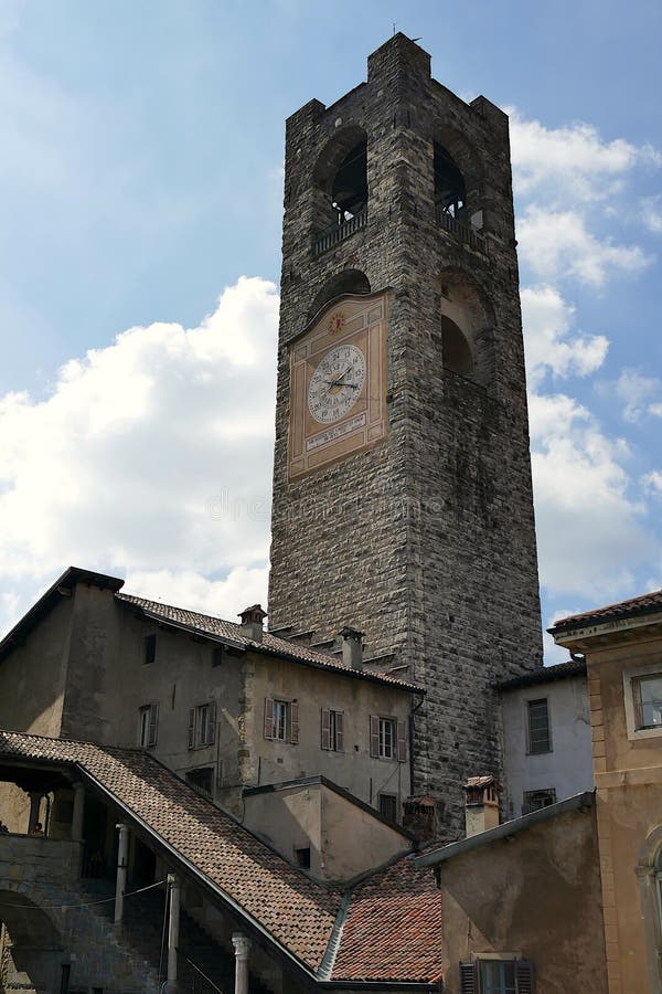 The Facade of the Saint Alexander Cathedral of Bergamo in Lombardy ...