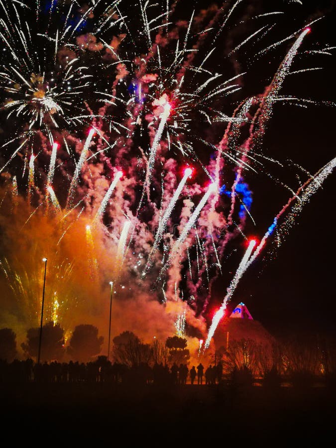 Close View at the Fireworks Stock Photo - Image of close, celebration ...