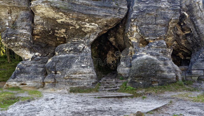 Close View of the Gap between the Rocks Stock Image - Image of europe ...