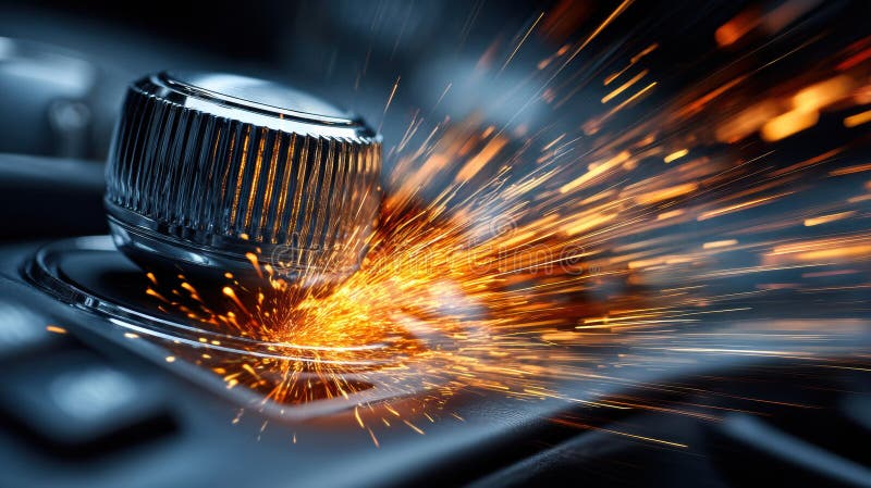 Gear Shift Ignites with Vibrant Sparks during High-Speed Acceleration ...