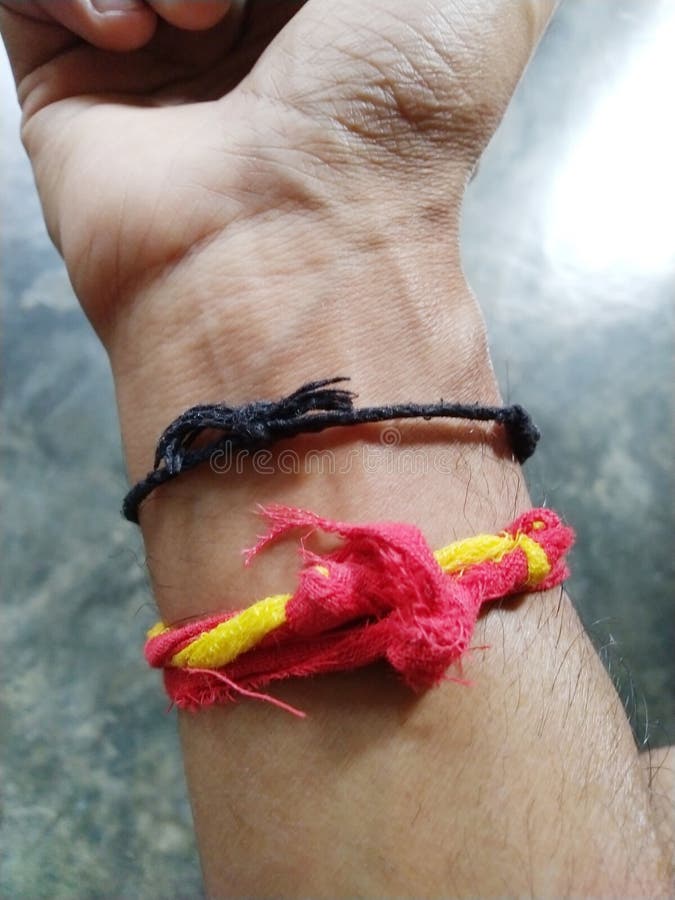 A Close View of Sacred Threads Stock Photo - Image of good, devotion ...