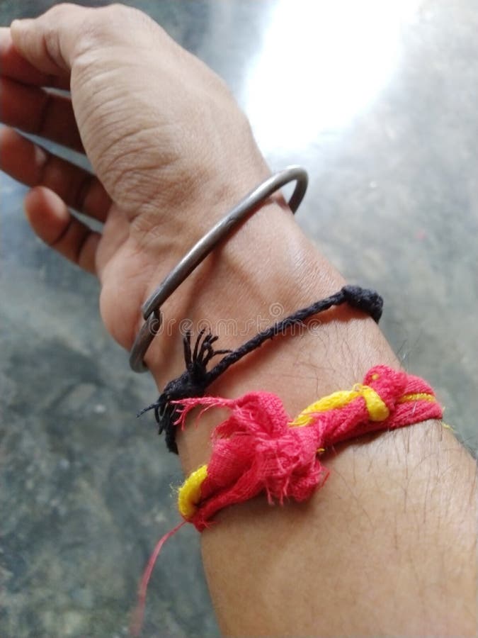 A Close View of Sacred Threads Stock Image - Image of friendship ...