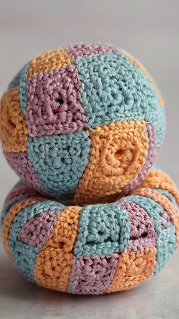 Generated by Ai Close View of Handmade Crochet Object Made of ...