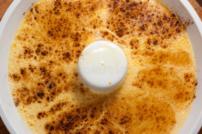 Close View of a Home Made Vanilla and Cinnamon Flan Stock Image - Image ...