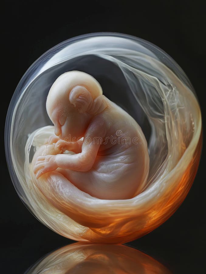 A Close View of a Human Embryo in the Third Month of Development ...