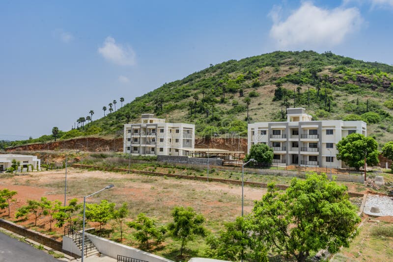 Close View of Indian Building of an Indian Colony Looking Awesome Stock ...