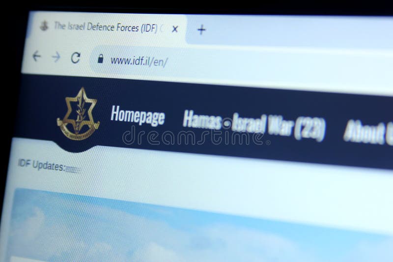 Israel Defense Forces Idf Website Editorial Photo - Image of israelis ...