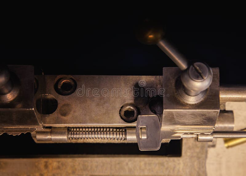 Close View of Key Copying Machine with Keys Stock Photo - Image of ...