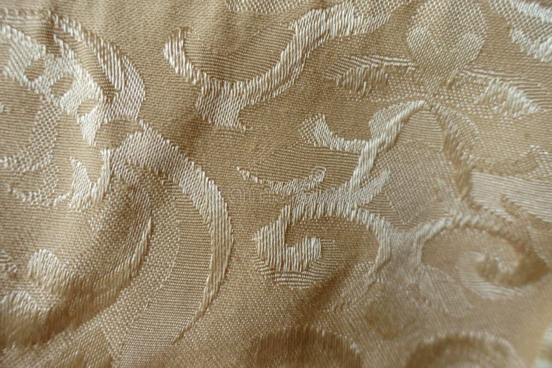 Beige Old-fashioned Fabric with Frills and Lace Stock Image - Image of ...