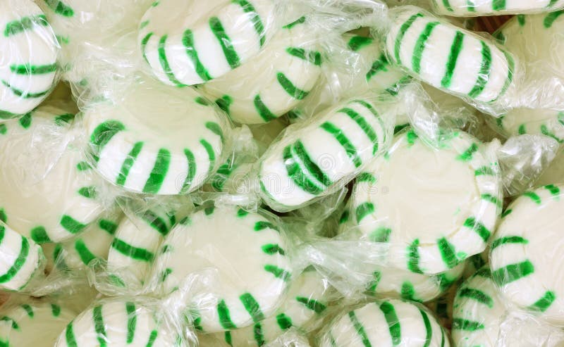 Close View Peppermints stock image. Image of natural - 13262003