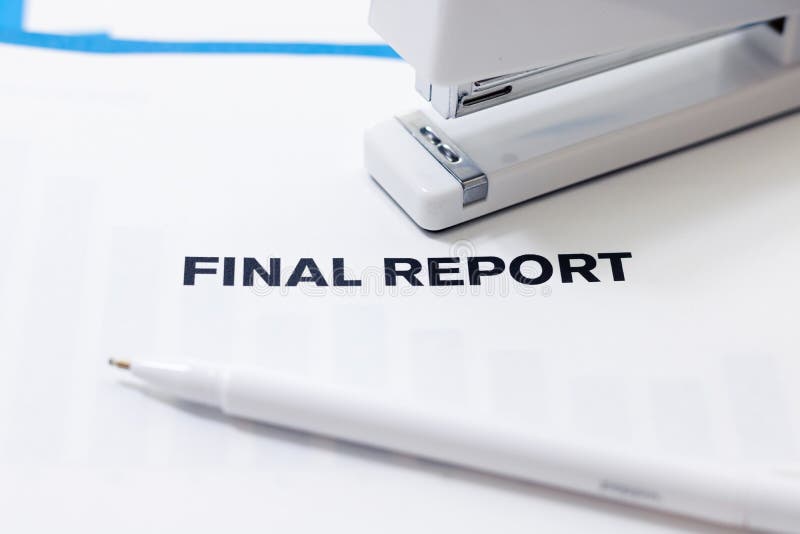 Final Report on Desk stock image. Image of complete - 100152119