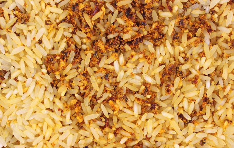 Close View of Rice Mix with Seasonings Stock Photo - Image of long ...