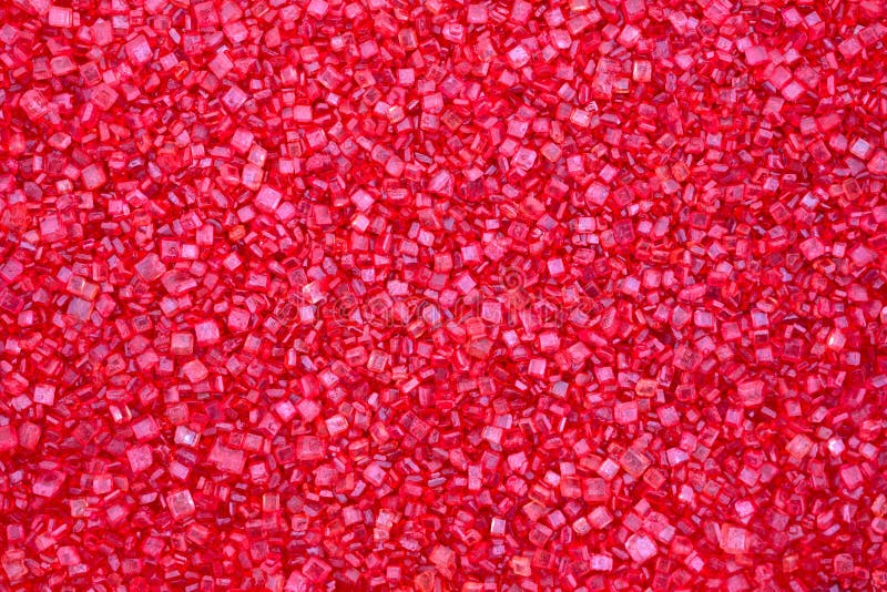 Close View of Ruby Red Sugar Sprinkles Stock Image - Image of cooking ...