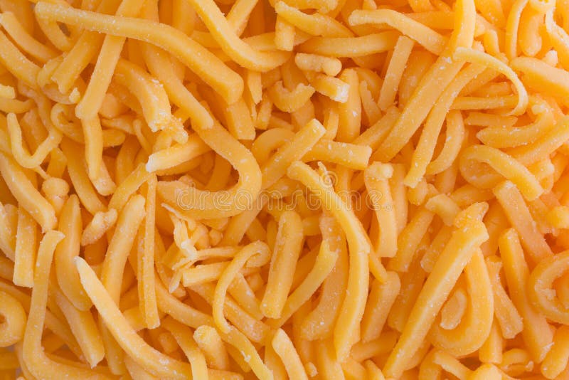Close View of Shredded Sharp Cheddar Cheese Stock Image - Image of ...